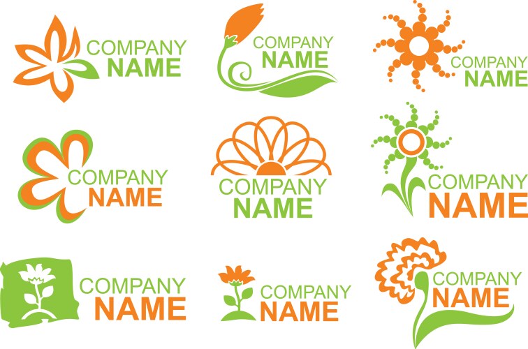 Floral Name Tag Vector Images (over 190)