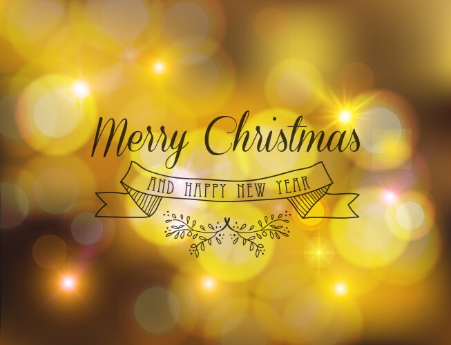 Happy new year bokeh lights card Royalty Free Vector Image Happy new year bokeh lights card Royalty Free Vector Image
