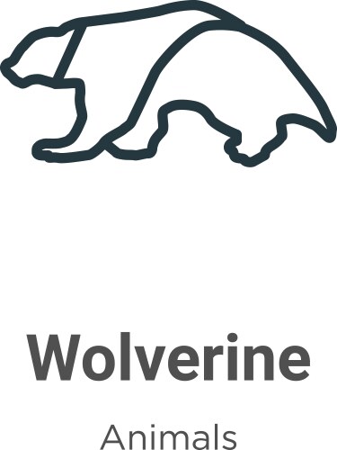 Wolverine animal logo Vector Images & Graphics for Commercial Use ...