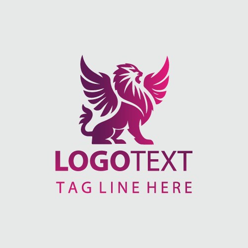 Griffin logo Royalty Free Vector Image - VectorStock