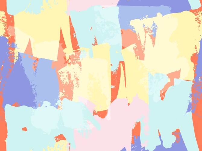 Pastel color paint brush strokes Royalty Free Vector Image