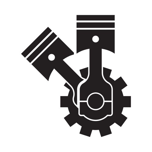 Piston icon symbol Royalty Free Vector Image - VectorStock