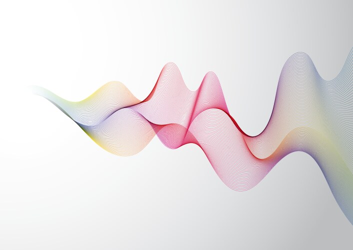 Abstract two color waves Royalty Free Vector Image