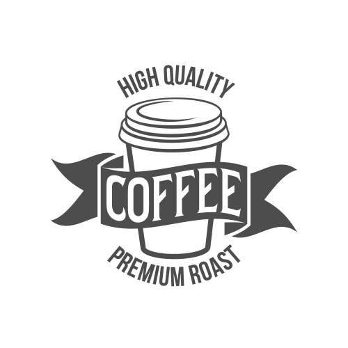 Vintage retro rustic coffee shop logo design Vector Image