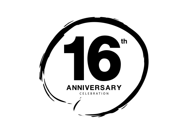 16 Year Anniversary Vector Images (over 1,200)