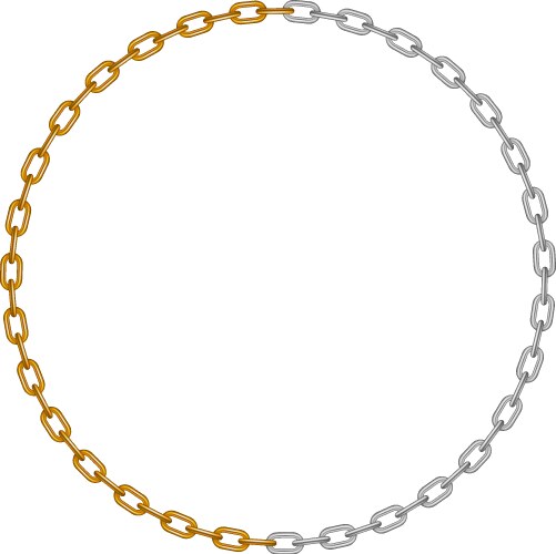 Circle chain Royalty Free Vector Image - VectorStock