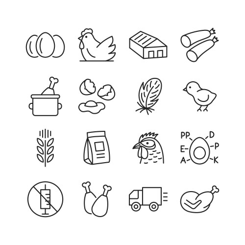 Poultry Icons Vector Images (over 38,000)
