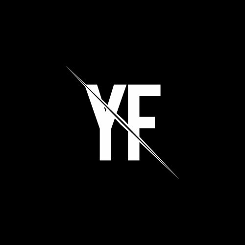 Ps logo monogram with slash style design template Vector Image