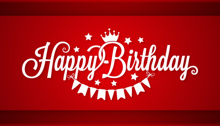Happy Birthday Red Background Vector Images (over 46,000)