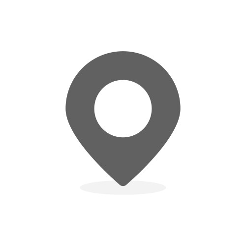 Location pin glyph icon and gps symbol Royalty Free Vector