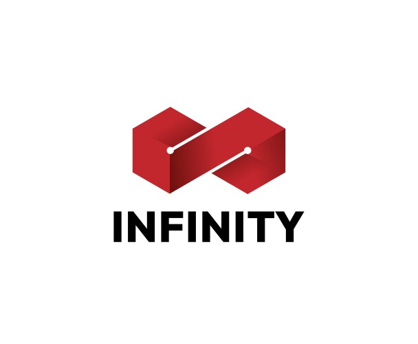 Infinity cube logo Royalty Free Vector Image - VectorStock