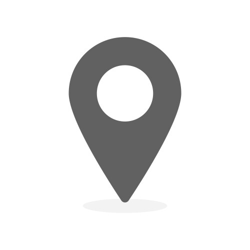 Location pin glyph icon and gps symbol Royalty Free Vector