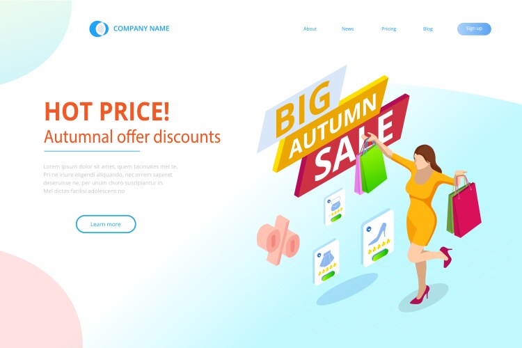 Autumn typographic fall leaf Royalty Free Vector Image