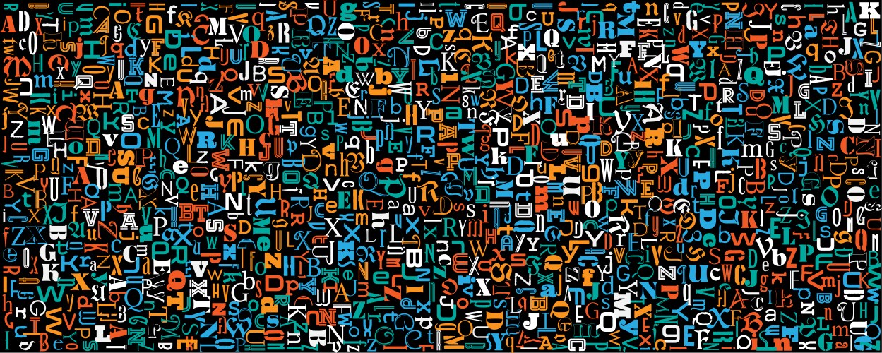 Scattered Words Vector Images (over 2,200)