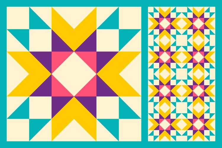 Crocodile patchwork pattern Royalty Free Vector Image