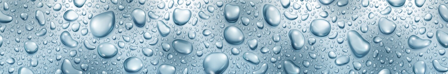 Banner of water drops Royalty Free Vector Image