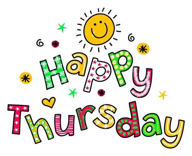 Happy Thursday Vector Images (over 730)