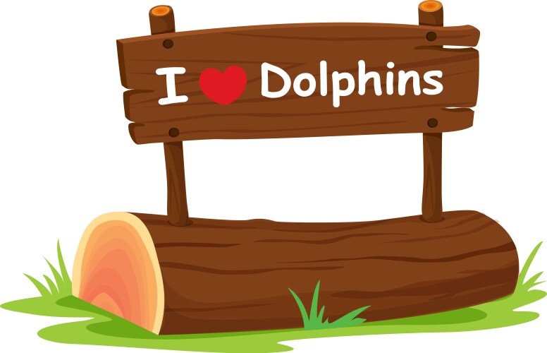 Tree trunk wooden signboard Royalty Free Vector Image