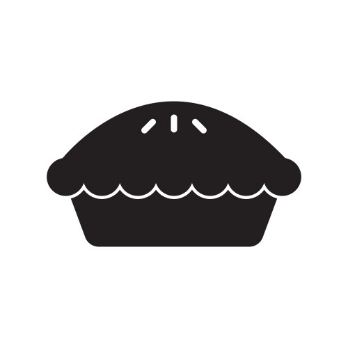 Pie icon symbol Royalty Free Vector Image - VectorStock