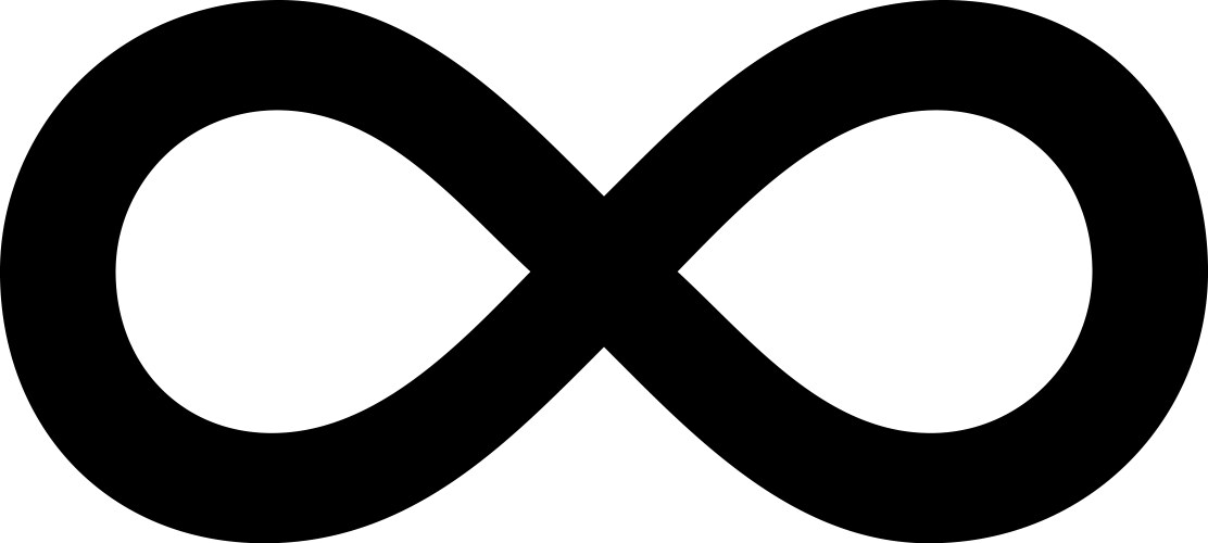 Infinity sign icon Royalty Free Vector Image - VectorStock