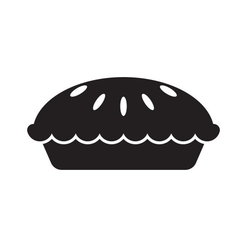Pie icon symbol Royalty Free Vector Image - VectorStock