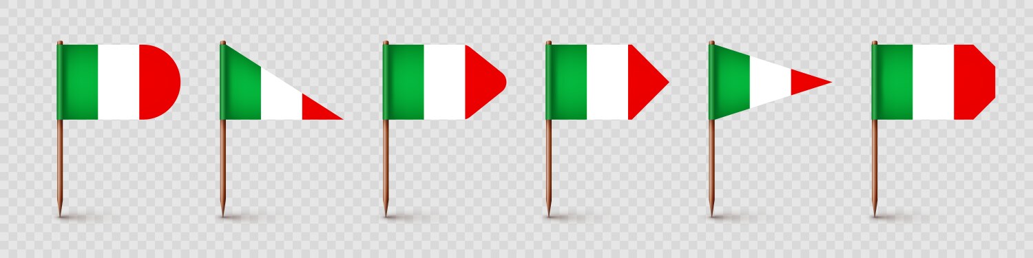 Italian flag ribbon frame Royalty Free Vector Image
