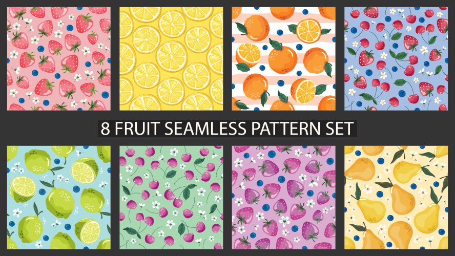 Spring seamless pattern with cherry and blossom Vector Image