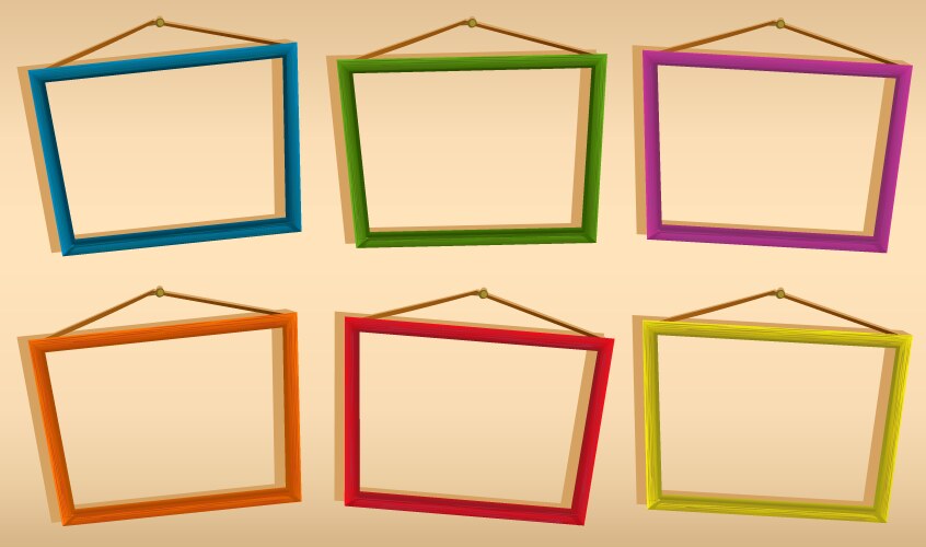 Cartoon frames set Royalty Free Vector Image - VectorStock