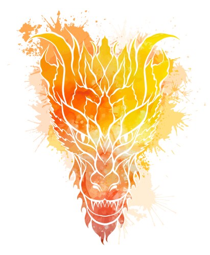 Yellow Dragon Head Vector Images (over 740)
