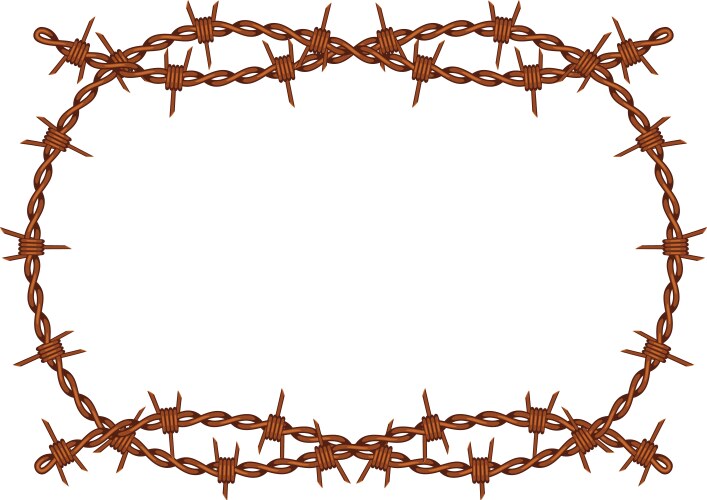 Barbed wire border Vector Images & Graphics for Commercial Use ...