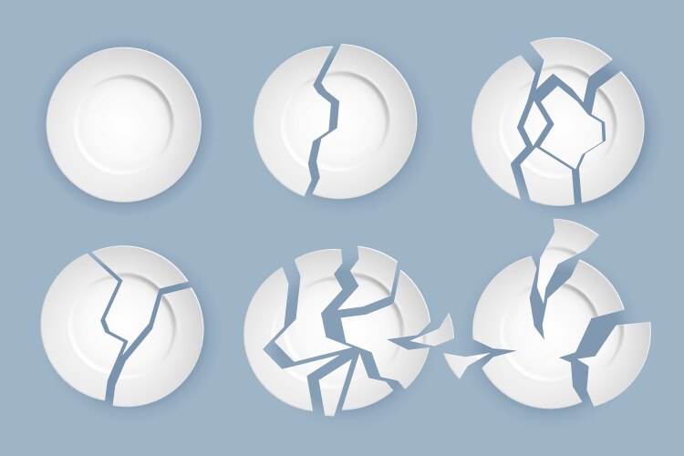 Broken Plate Vector Images (over 1,300)