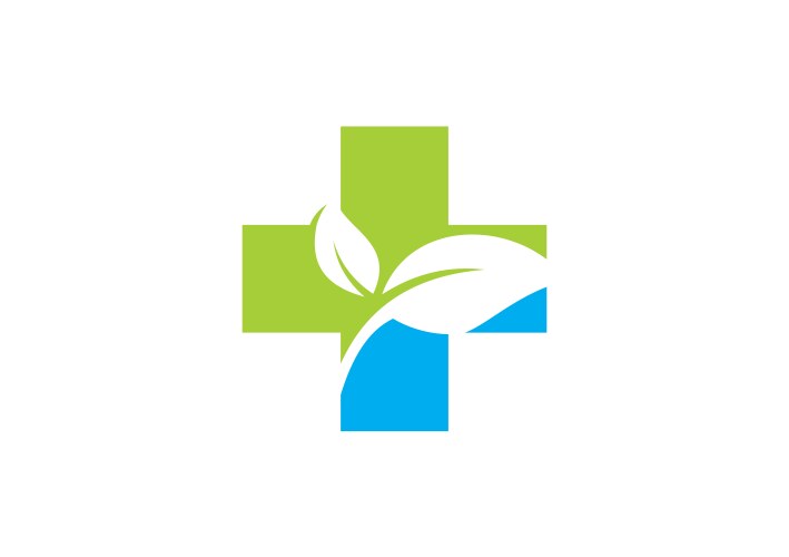 Leaf organic bio logo Royalty Free Vector Image