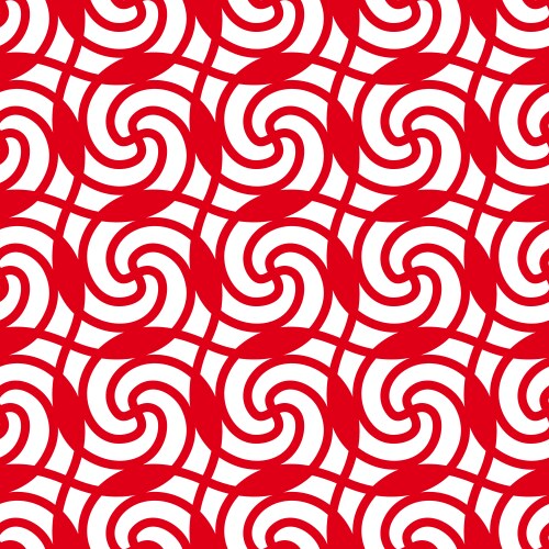 Seamless red swirl pattern background Royalty Free Vector