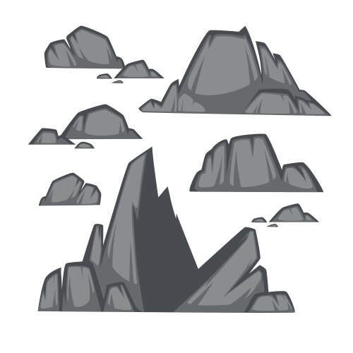 Rock cartoon Vector Images & Graphics for Commercial Use | VectorStock