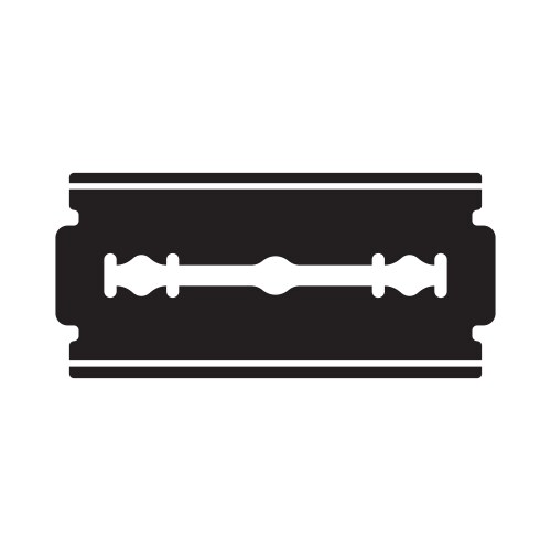 Razor blade icon symbol Royalty Free Vector Image