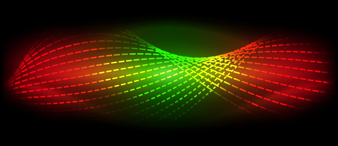 Vibrant green screen with yellow and orange Vector Image