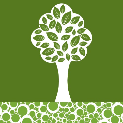 Simple tree Royalty Free Vector Image - VectorStock