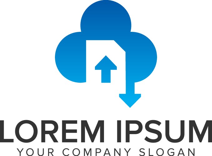 Download icon upload button Royalty Free Vector Image