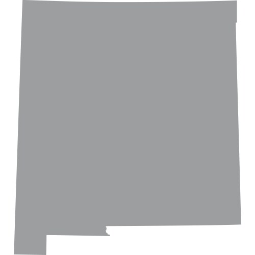 Simple outline map of new mexico is a state Vector Image