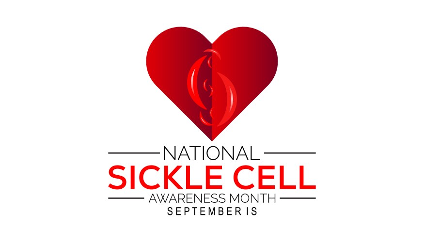 National sickle cell awareness month Royalty Free Vector