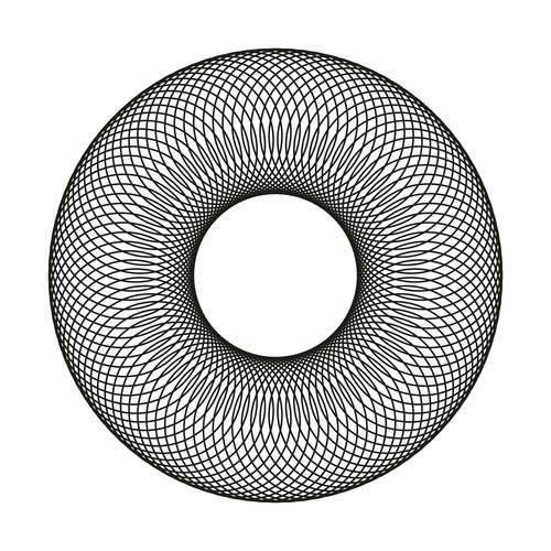 Wire torus set mesh ring pair geometric grid 3d – Royalty-Free Vector ...