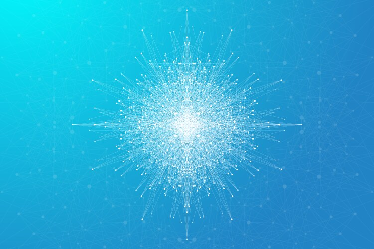 Big data visualization Royalty Free Vector Image