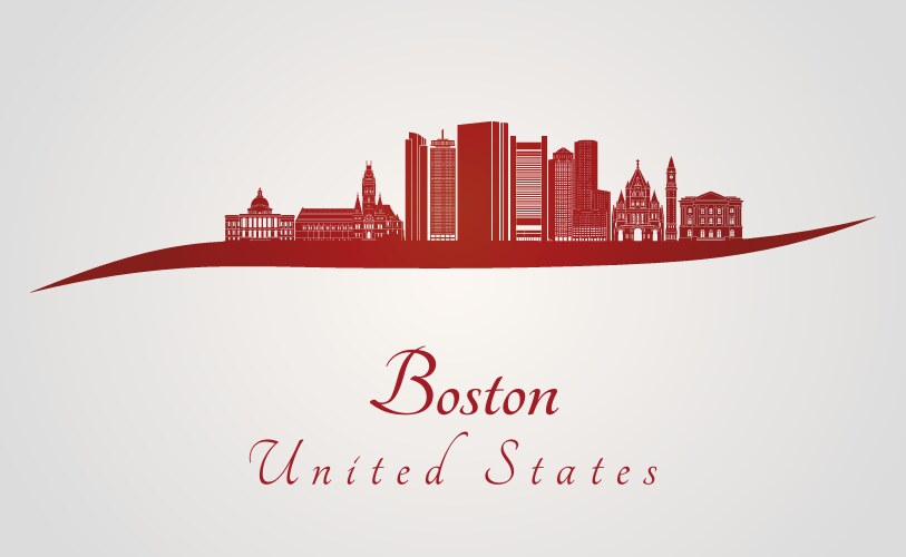 Boston Skyline Outline Vector Images (over 110)