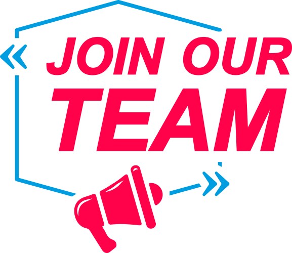 We are hiring labels join our team Royalty Free Vector Image