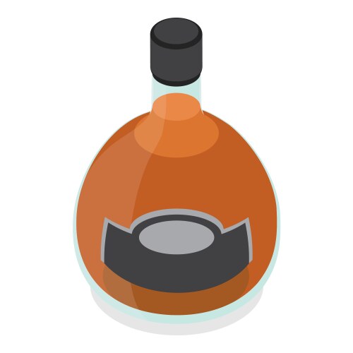 3d isometric flat of spirit Royalty Free Vector Image