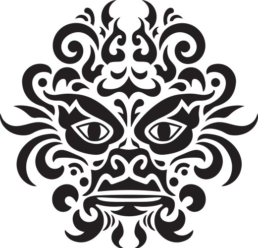 Tribal traditions graphics celebrating dayak Vector Image