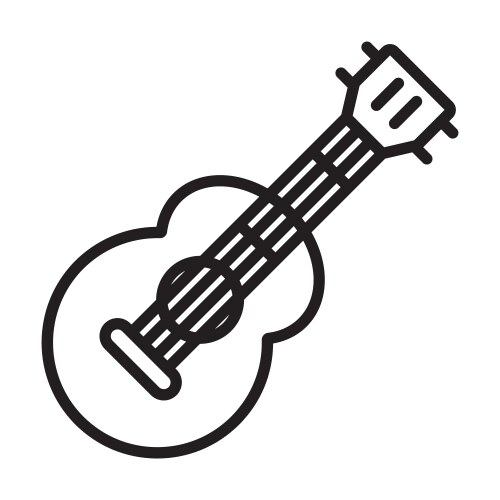 Ukulele icon symbol Royalty Free Vector Image - VectorStock