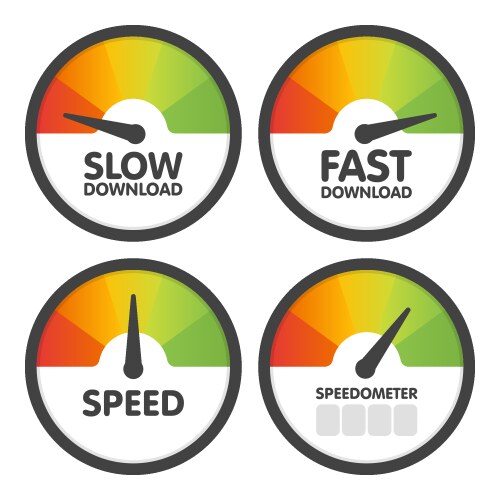 Opposite words fast and slow Royalty Free Vector Image