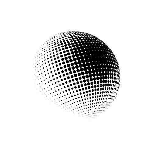 3d pixel sphere Royalty Free Vector Image - VectorStock