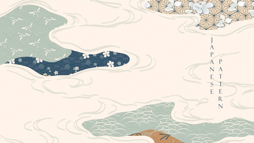 Simple nature background with japanese sakura Vector Image